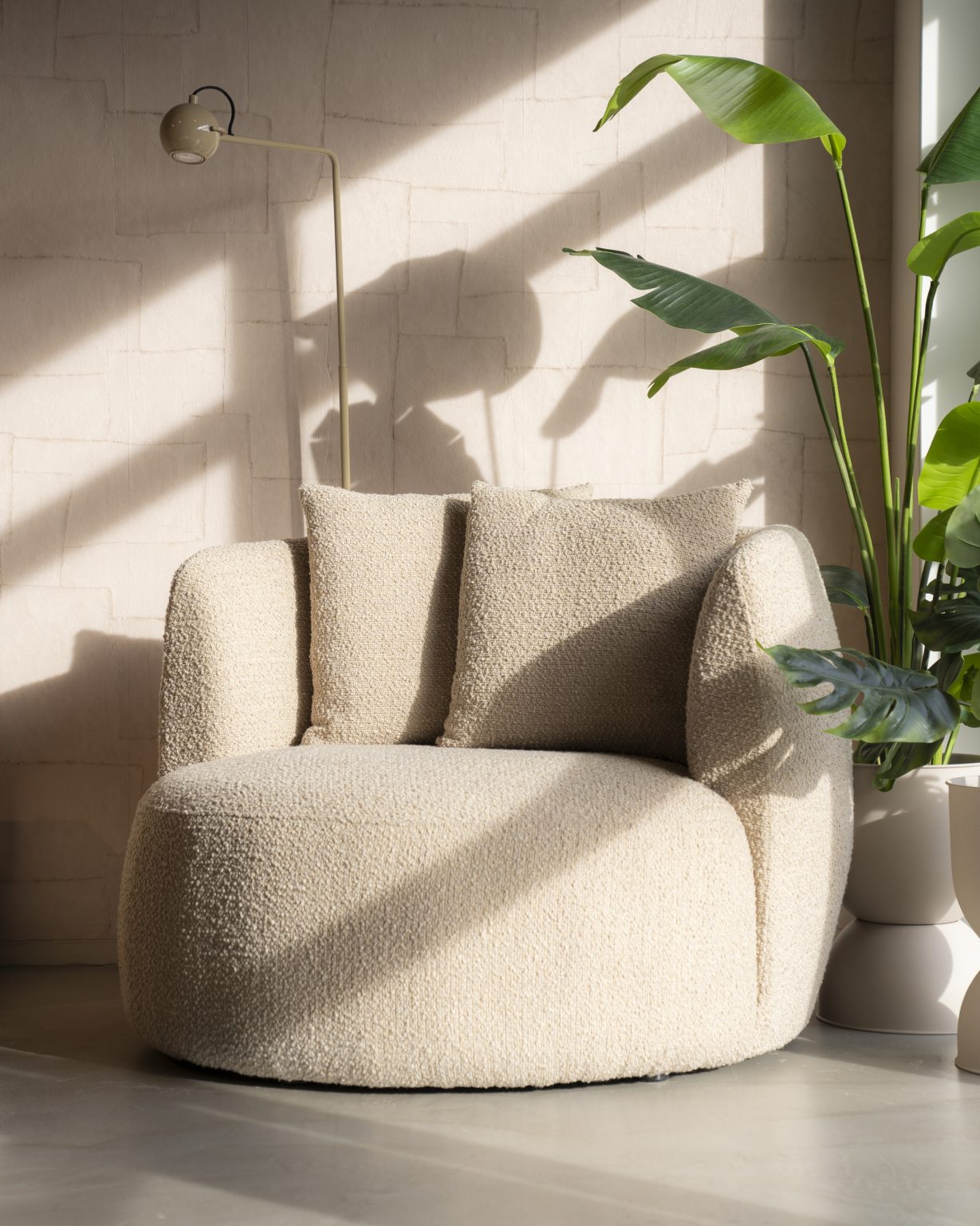 Sessel Louis Bouclé Sand - Trendo Living